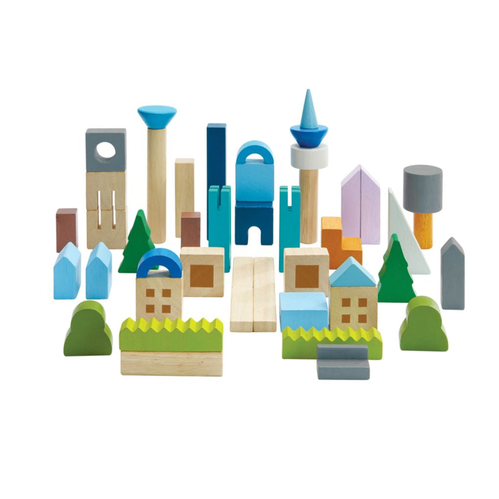 Urban City Block Set | Wooden Toys – Project Nursery